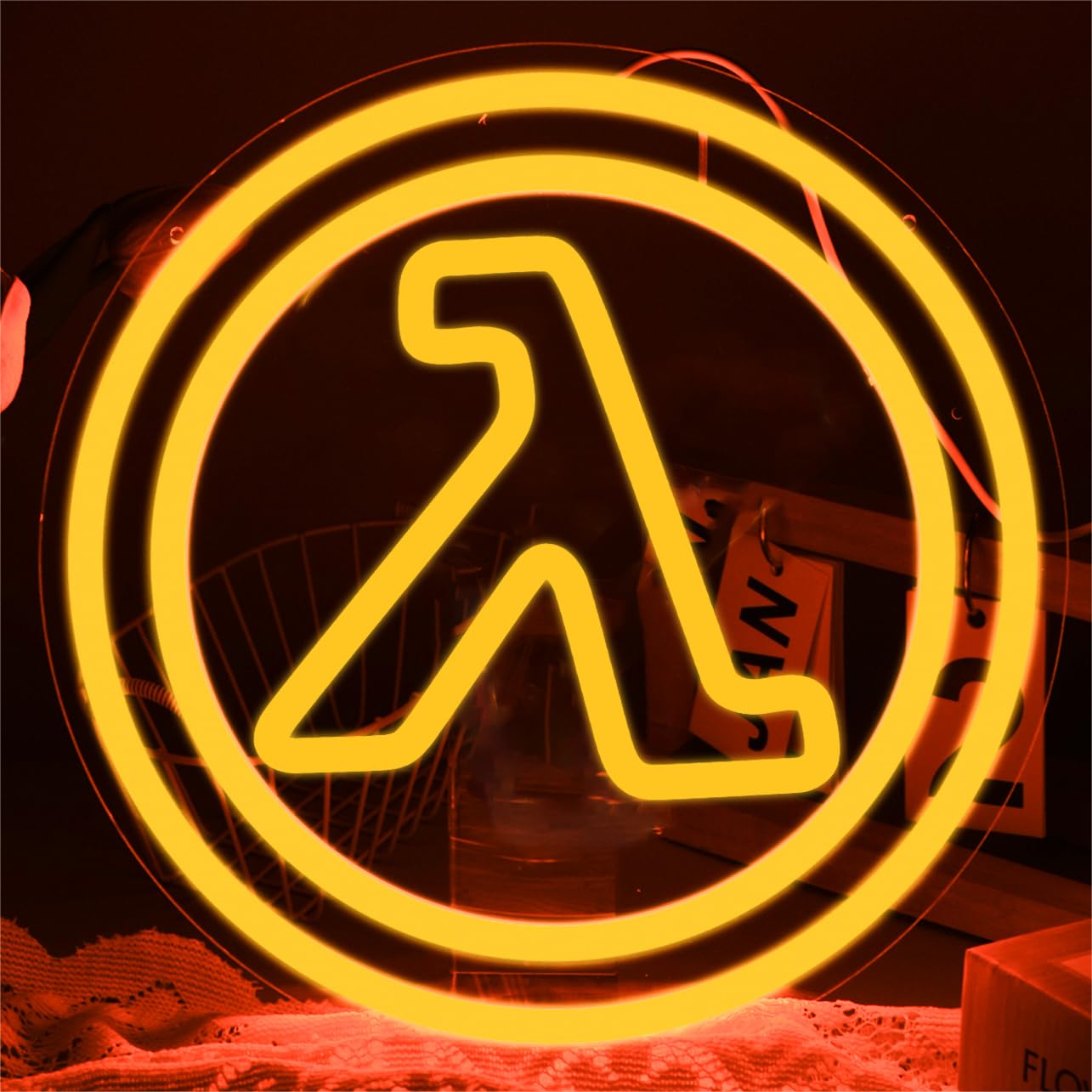 Amazon.com : Half Life Neon Sign Game Led Neon Signs for Wall Decor ...