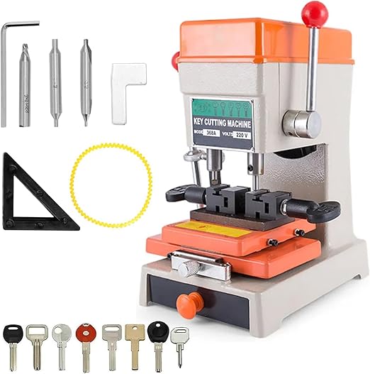 Amazon.com: vnrutkou Vertical Key Cutting Machine, 110V Key Duplicator Machine, Key Copy Machine ...