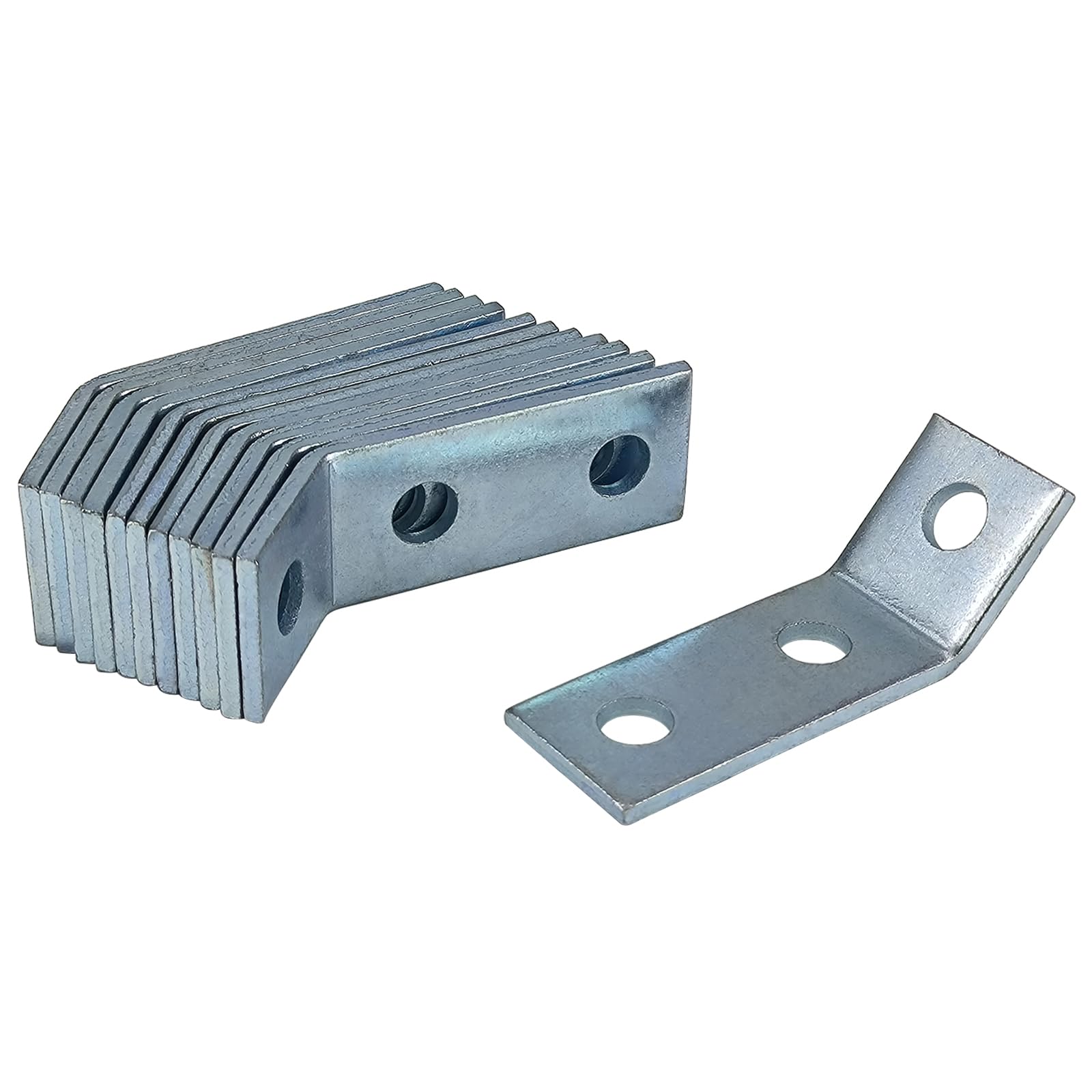 Amazon.com: ZANURA 45 Degrees 3 Hole Open Angle Bracket Metal Corner ...