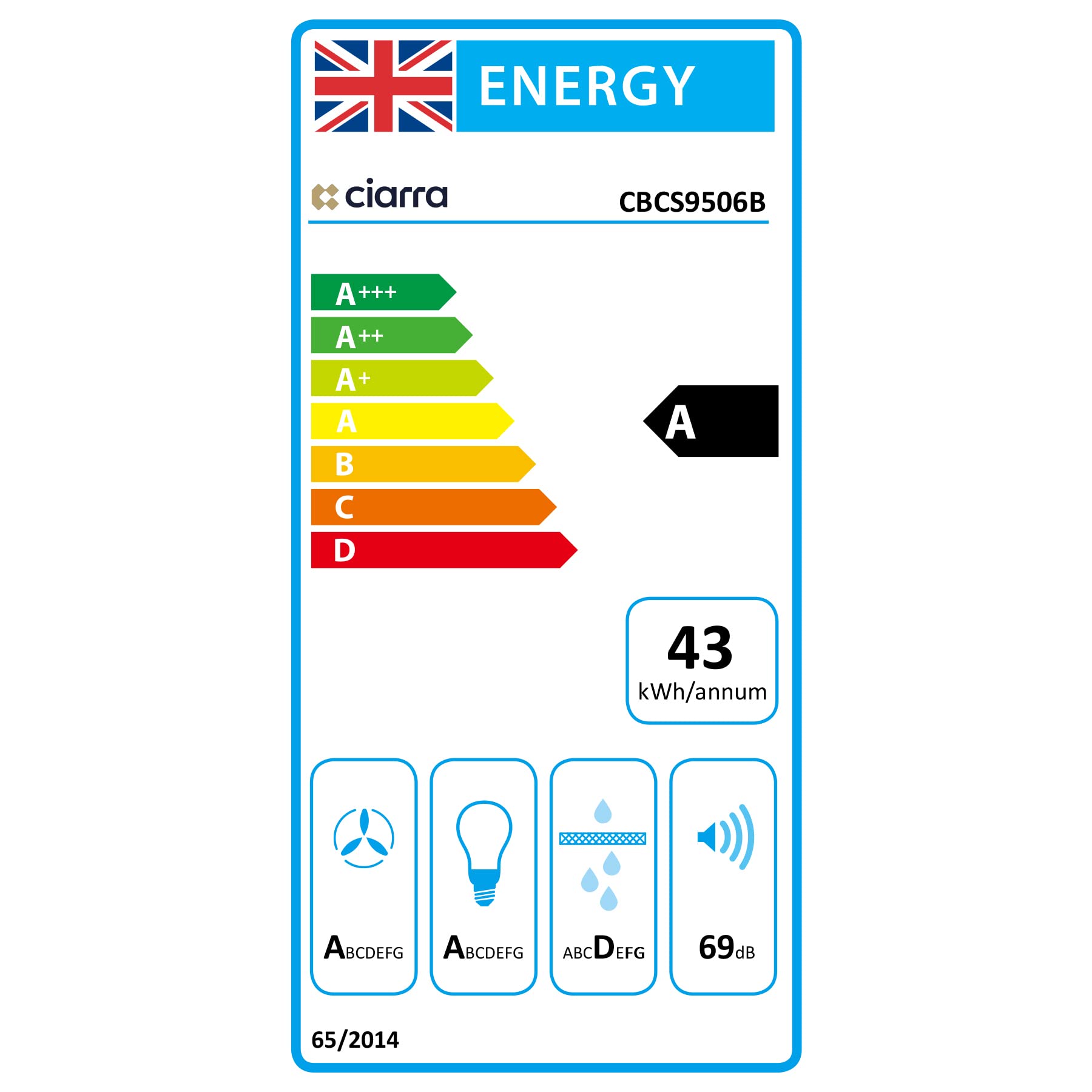 CDA ECP82SS 80cm Stainless Steel Curved Glass Chimney Cooker Hood ...