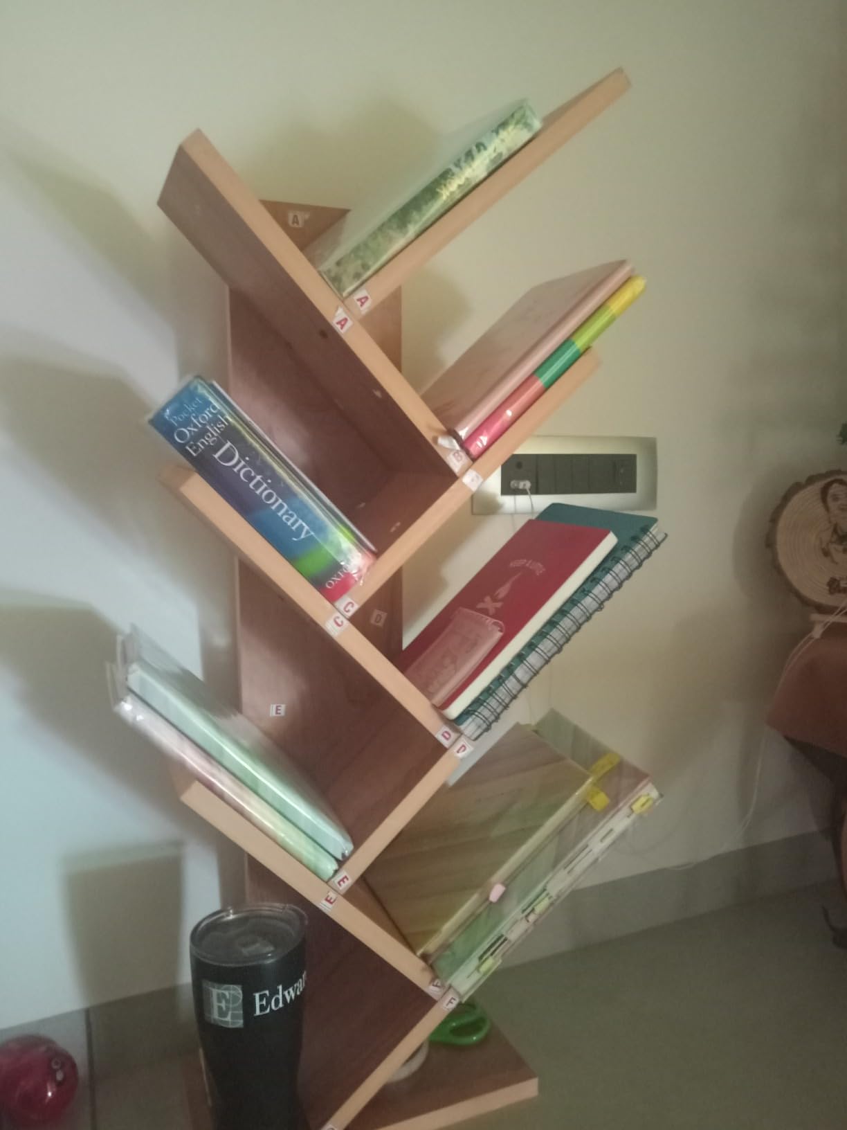 KVS Furniture Engineered Wood 7-Tier Book Rack,Storage of Book Case ...