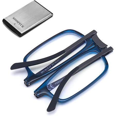 Amazon.com: Missfive Premium Folding Reading Glasses,Ultra thin ...