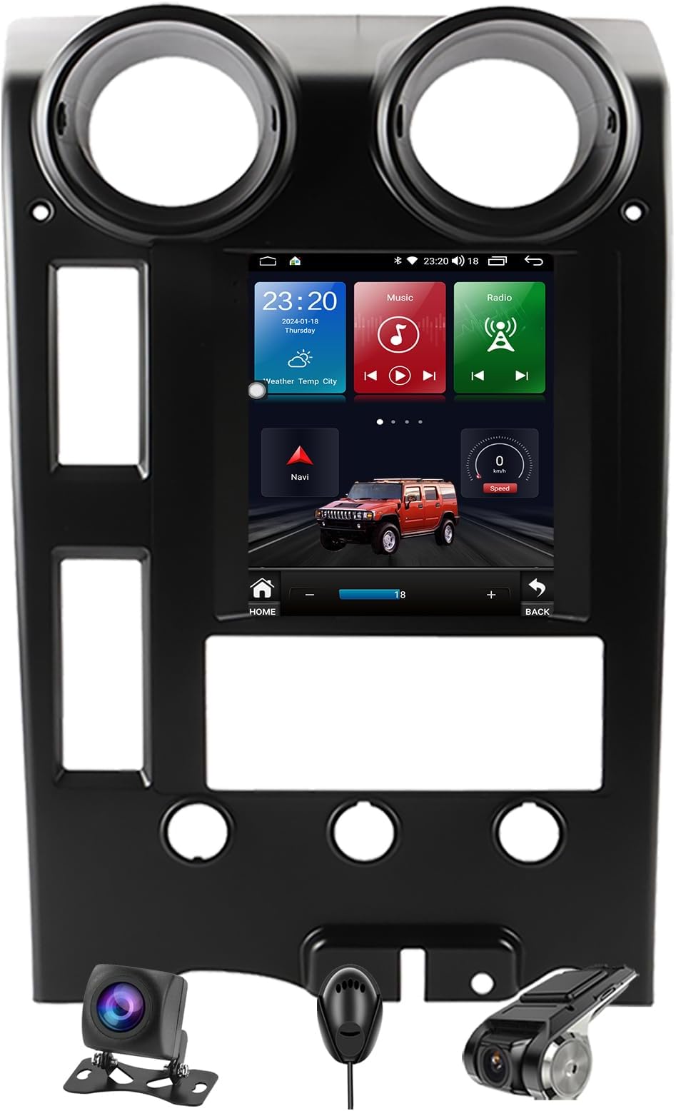 Amazon.com: 2GB+64GB Car Radio for Hummer H2 2002 2003 2004 2005 2006 ...