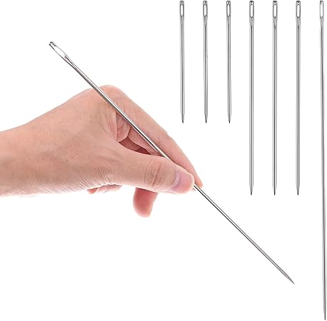 Gjinxi Upholstery Needles Pack of 14 Extra Long Large Sewing Needles ...