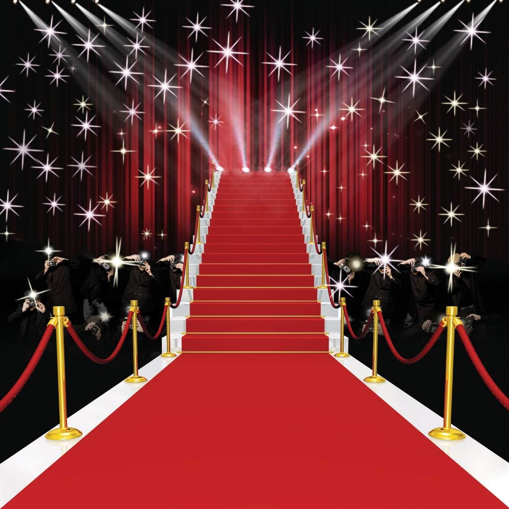 Amazon.com : SJOLOON Red Carpet Vinyl Photography Backdrop Customized ...