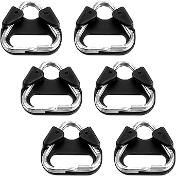 Amazon.com: JIEYAO 6Pcs Stainless Steel Triangle Split Rings, Camera ...