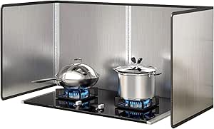 Amazon.com: Grease Splatter Guard For Stove 4 Sided Stainless Steel ...