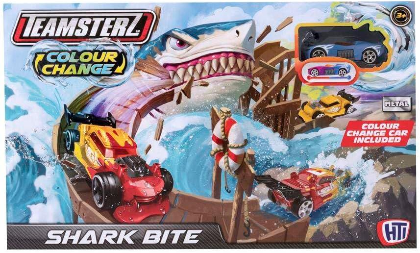 Grandi Giochi - Teamsterz Shark Bite Racing Track with Colour Changing ...