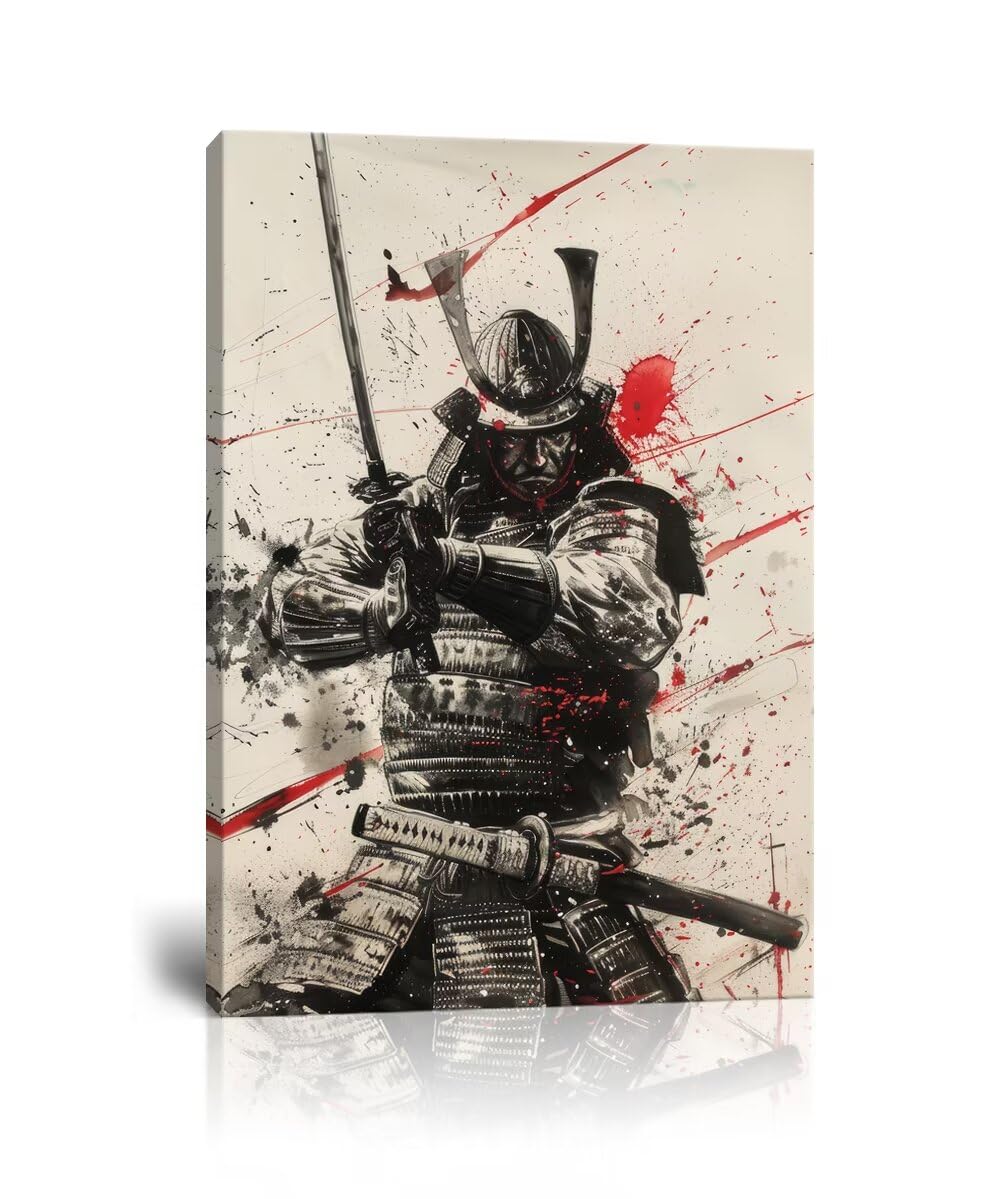 Amazon.com: Japanese Samurai Wall Art Pictures Bushido Poster Canvas ...