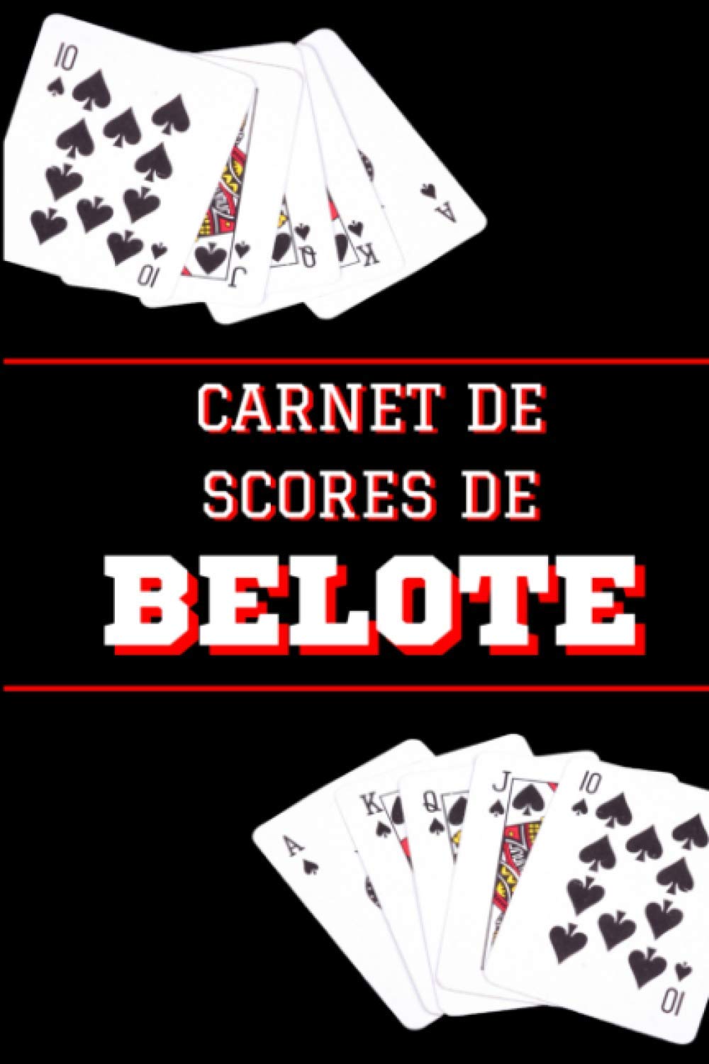 Carnet De Scores De Belote Journal De 120 Tableaux Pour | Desertcart ...