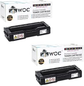 Amazon.com: WOC Compatible Toner Cartridge Replacement for Ricoh 406475 / Type SP C310HA (2-Pack ...