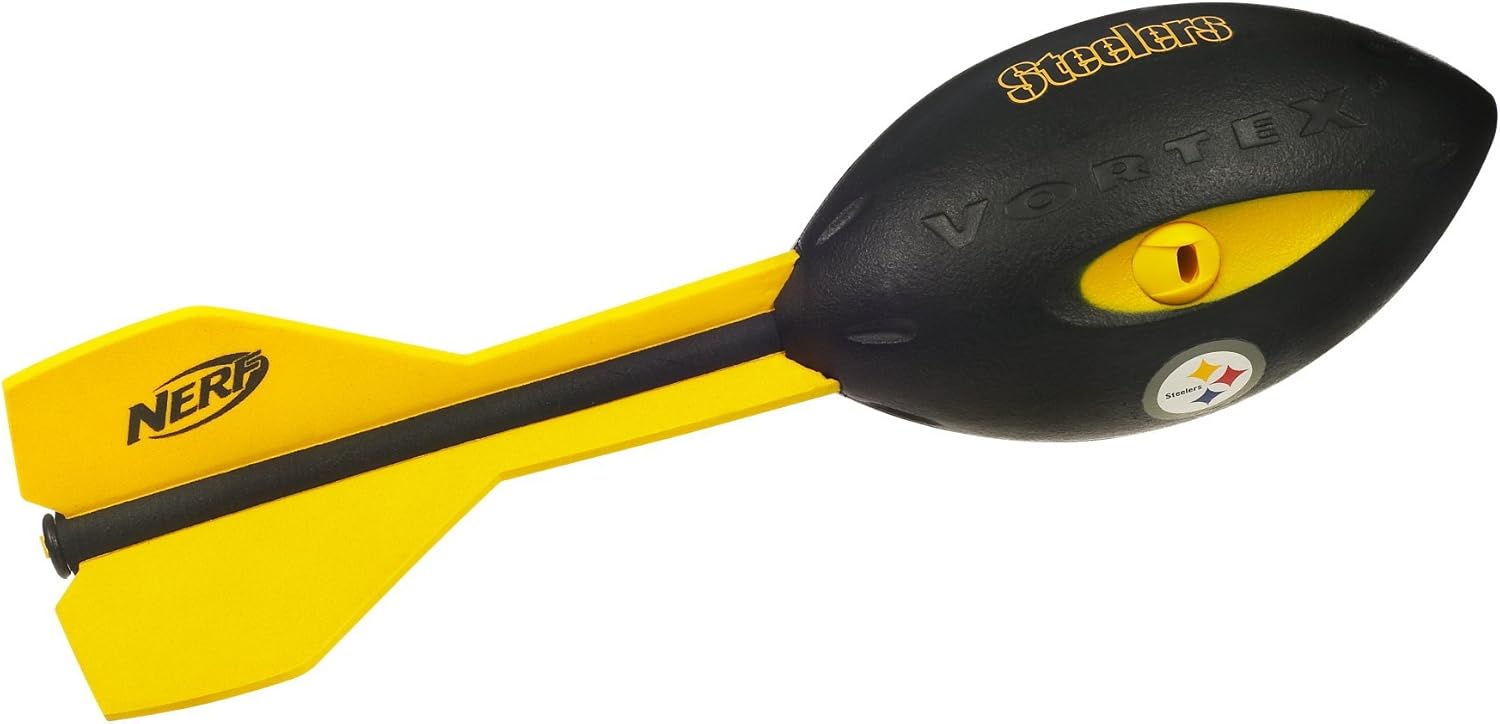 Amazon.com: Nerf Sport NFL Vortex Football - Steelers : Toys & Games