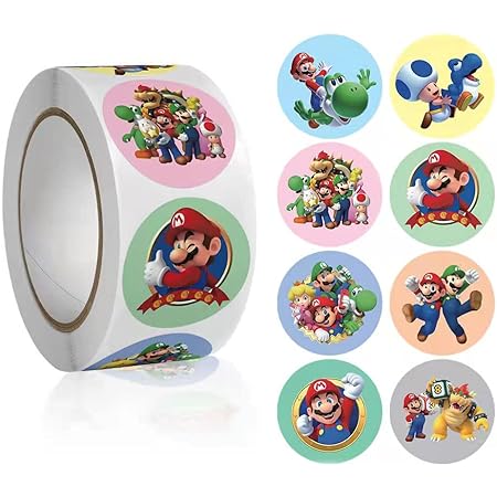 Amazon.com: Mario Shop Nintendo Mario Sticker Pack Ultimate Set 700 ...