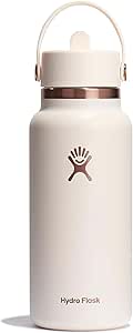 Amazon.com: Hydro Flask 32 Oz Wide Flex Straw Cap Bottle - Insulated ...