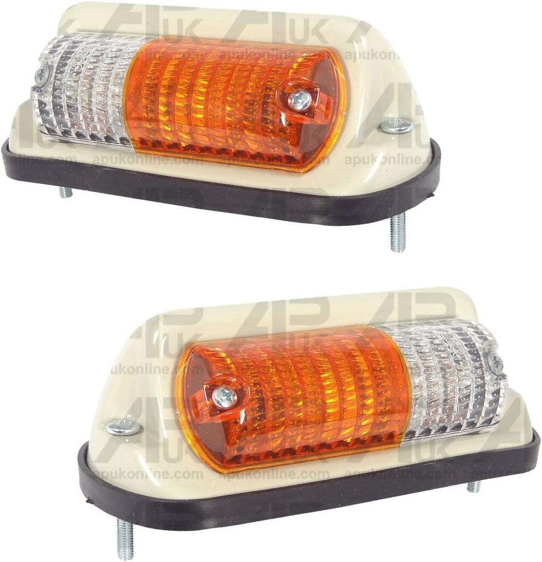 APUK 2x White Front Fender Side Light Lamp Indicators Replacement for ...