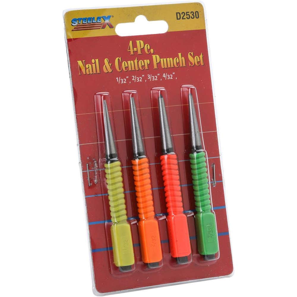 Snapklik.com : Steelex D2530 Nail And Center Punch Set