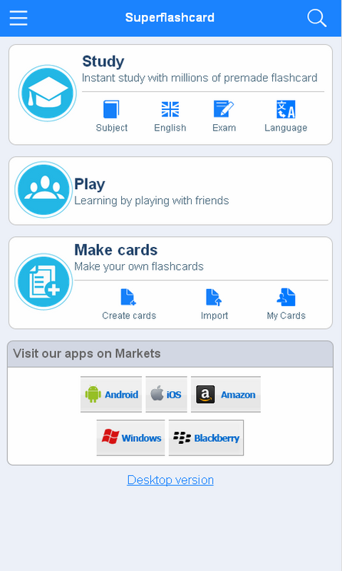 Spanish Flashcards - App on Amazon Appstore