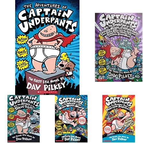 Buy Captain Underpants 1 To 5 ( Set of 5 Books ) Book Online at Low ...