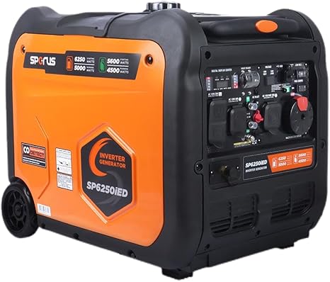 Amazon.com: 6250 Watt Dual Fuel Inverter Generator, Electric Start ...