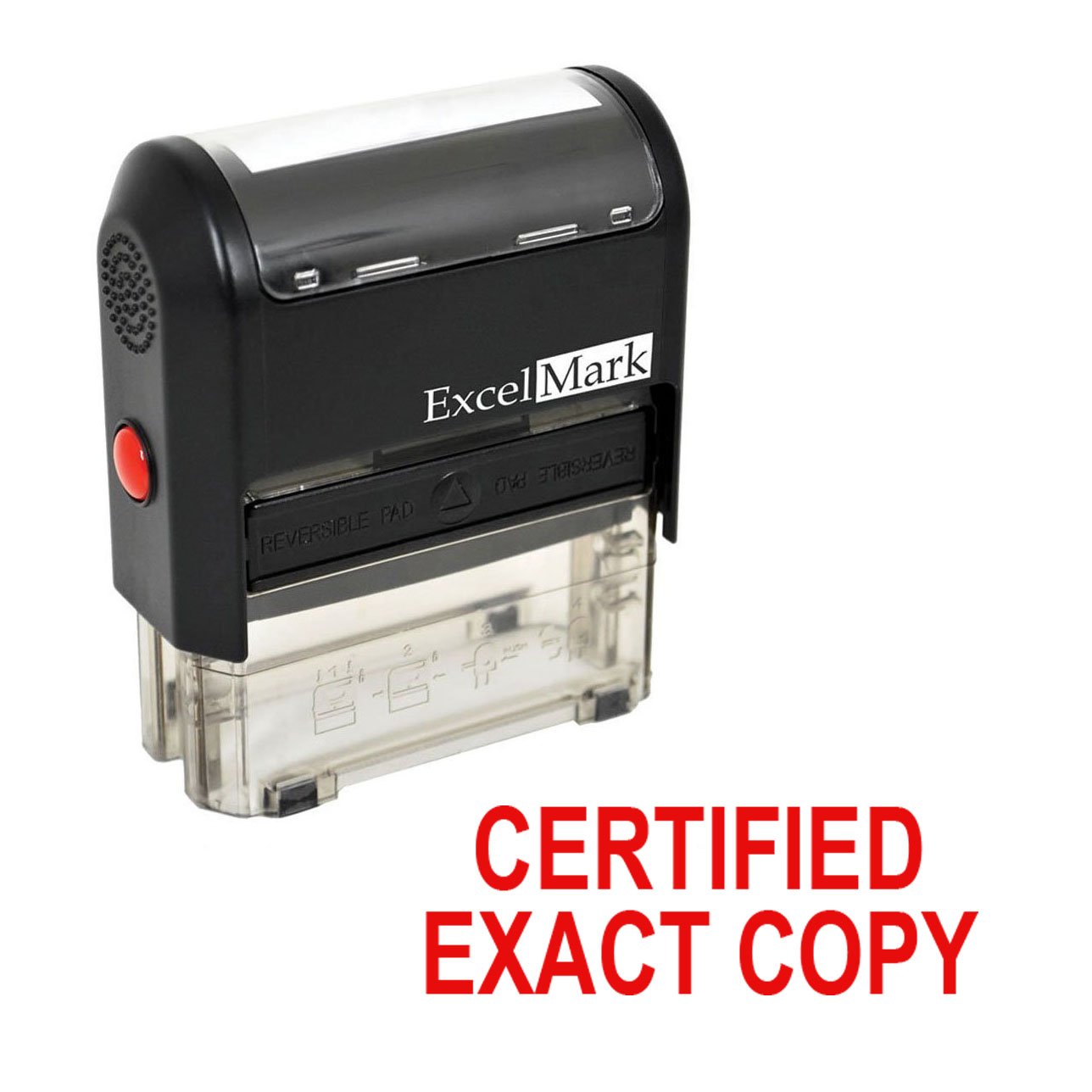 Amazon.com : ExcelMark Certified Exact Copy Self Inking Rubber Stamp ...