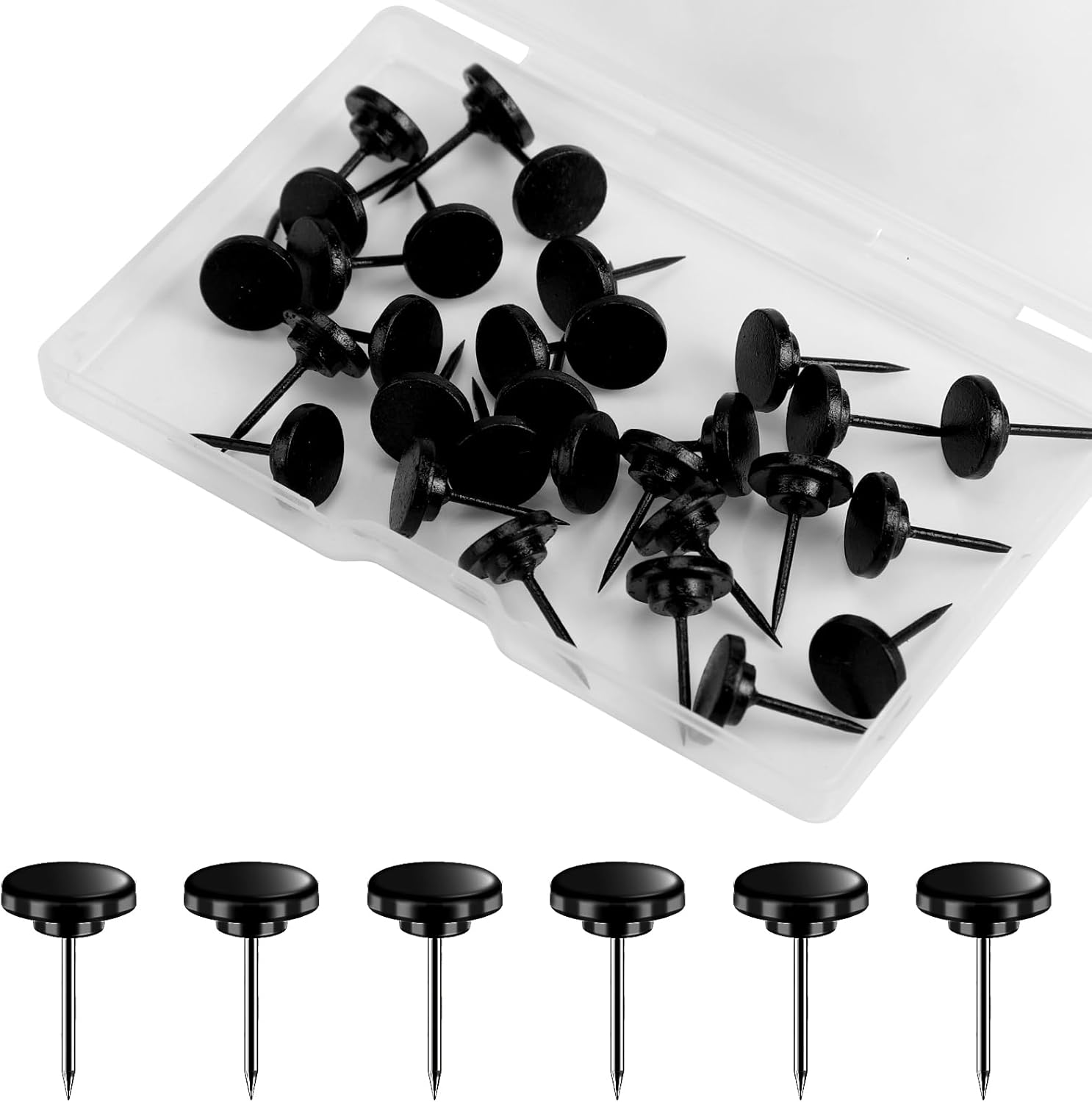 Amazon.com: 30pcs Push Pins, Metal Thumb Tacks for Picture Photo ...