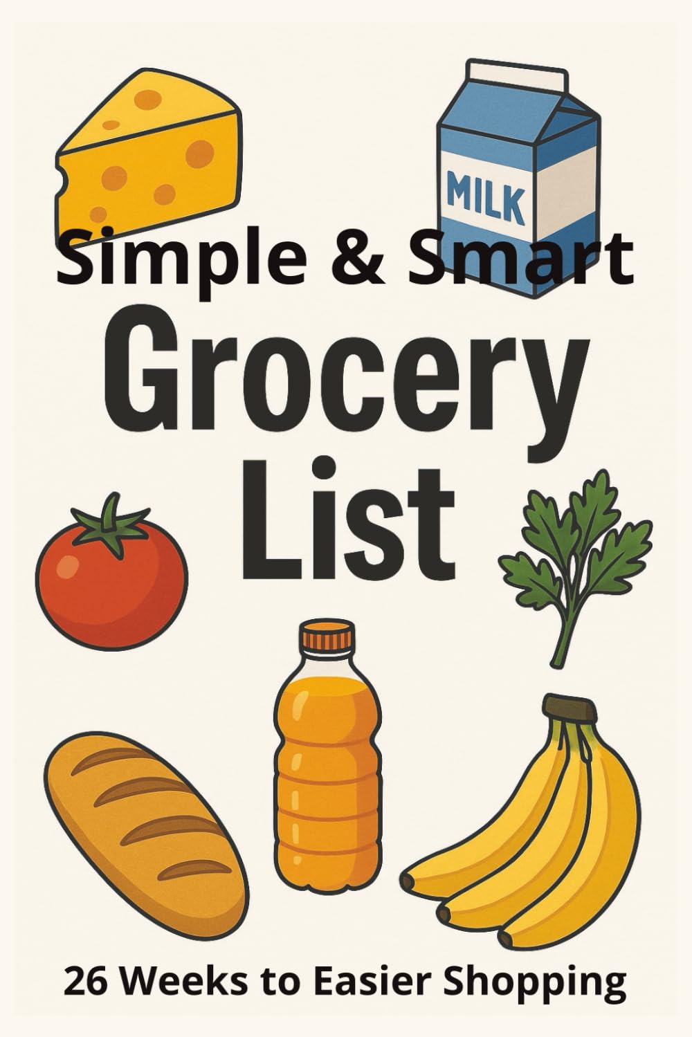Simple & Smart Grocery Lists: 26 Weeks to Easier Shopping: Larger Print ...