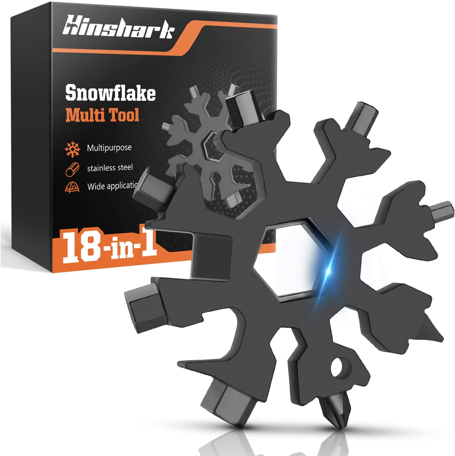 Snowflake Multi-Tool - 19-in-1 Stainless Steel Snowflake Tool with ...