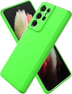 Amazon.com: CUZMIGO for Samsung Galaxy S21 Ultra Case Liquid Silicone, Slim Fit Thin Soft ...