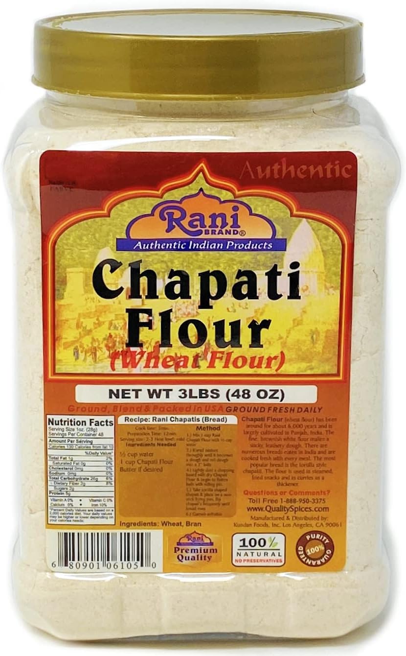 Amazon.com: Sujata Chakki Atta, Whole Wheat Flour, 10-Pound Bag : Books