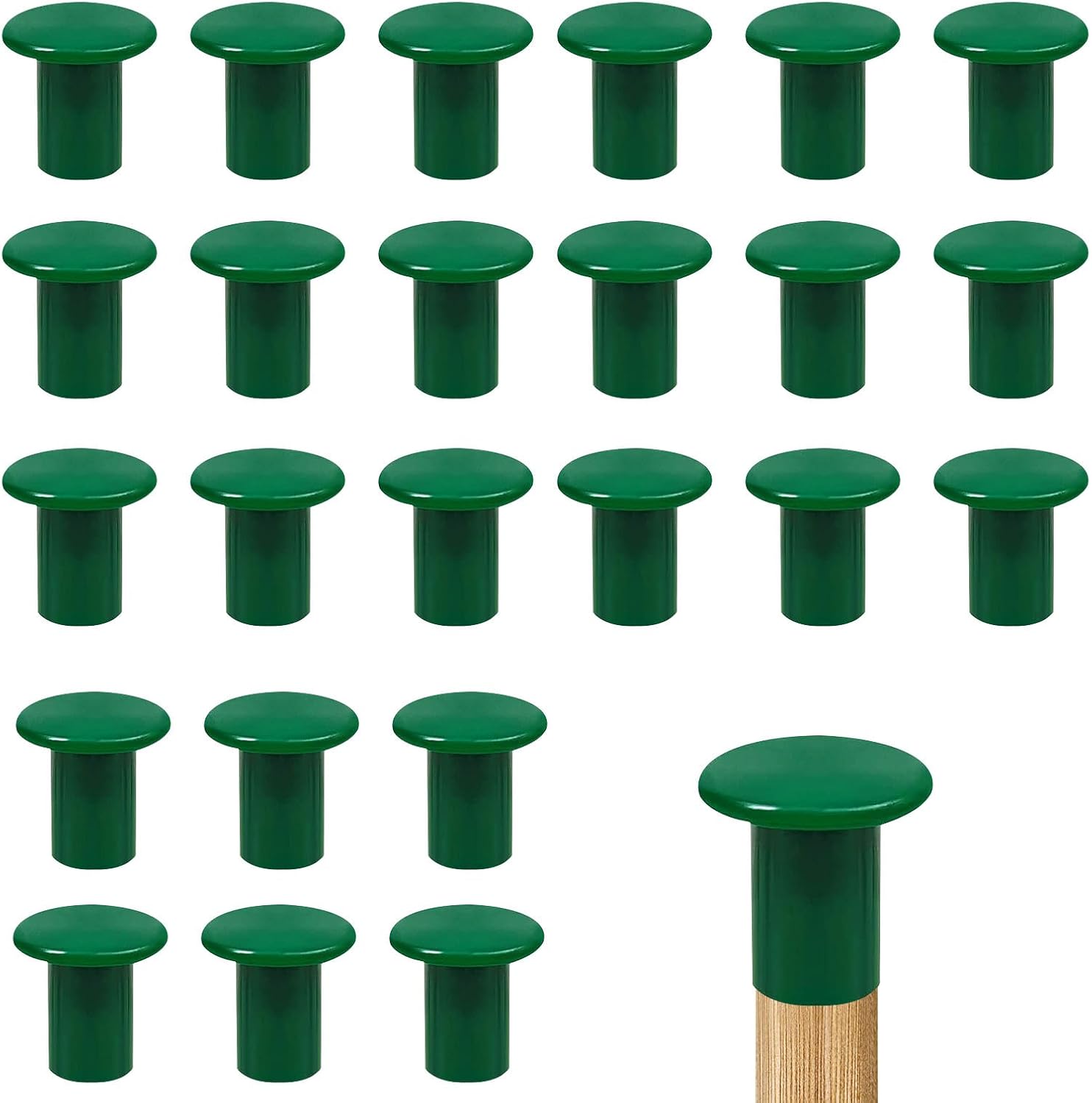 iwiio Cane Toppers, Bamboo Cane Toppers, Green Cane Safety Caps, Rubber ...