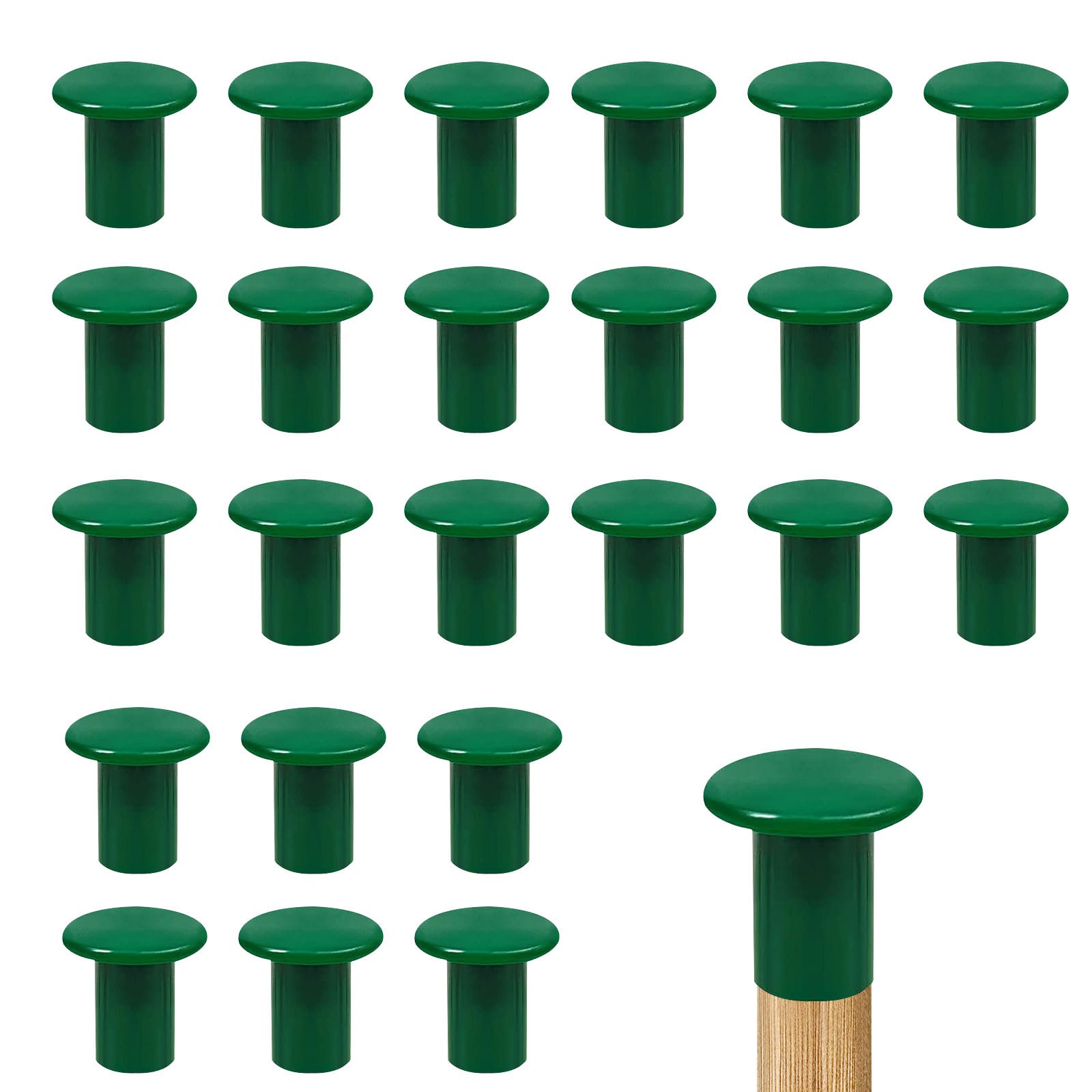 iwiio Cane Toppers, Bamboo Cane Toppers, Green Cane Safety Caps, Rubber ...