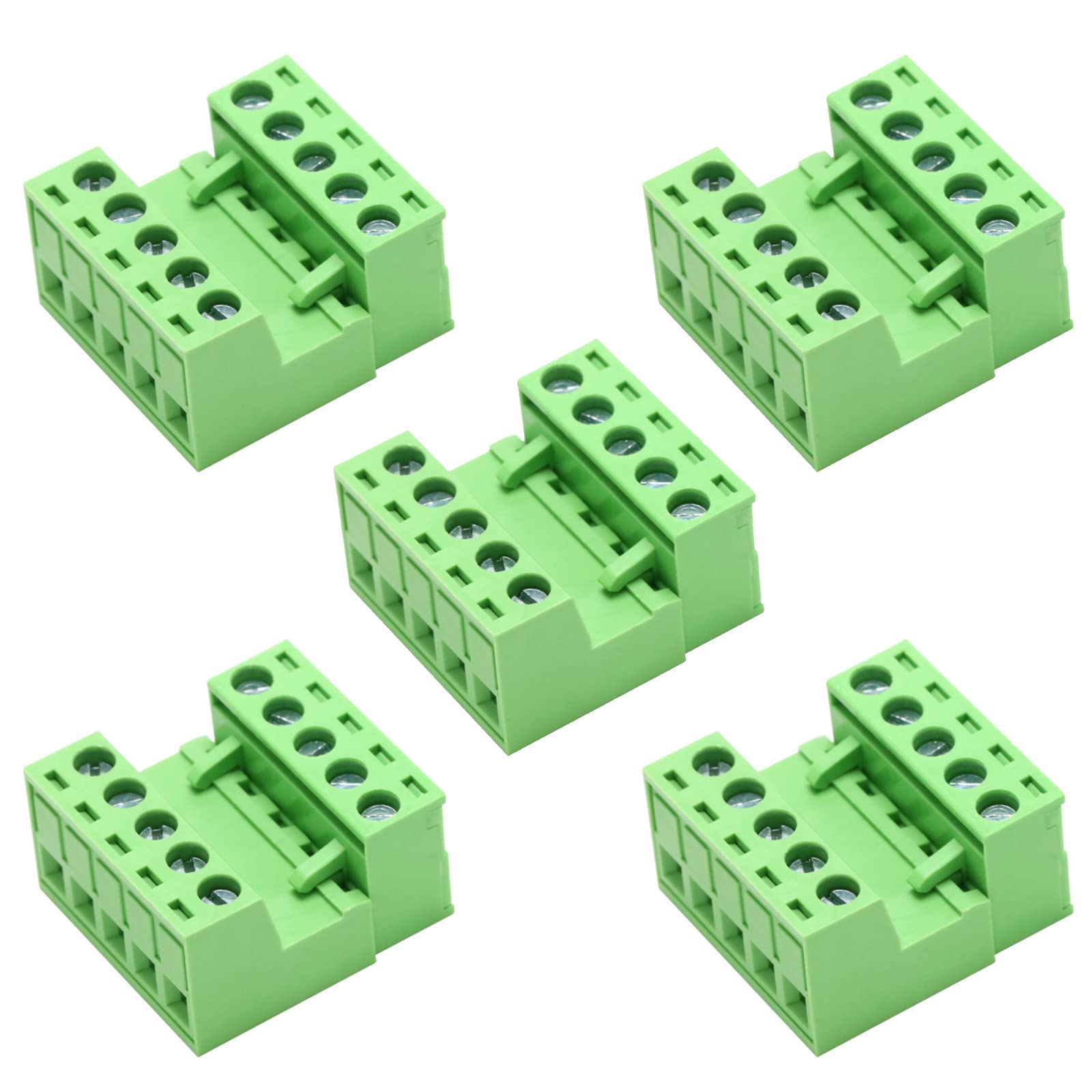 Snapklik.com : 5Pcs 5-Pin 300V 10A 5.08mm Pitch PCB Mount Screw ...