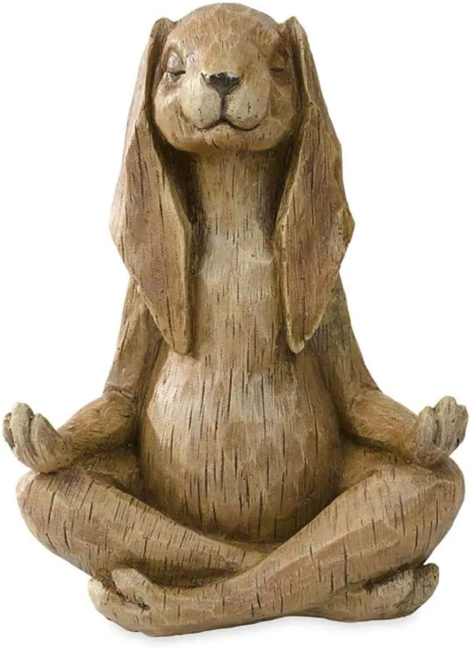 Amazon.com: TSTSM Garden Yoga Rabbit Meditating Rabbit Statue,Bunny ...