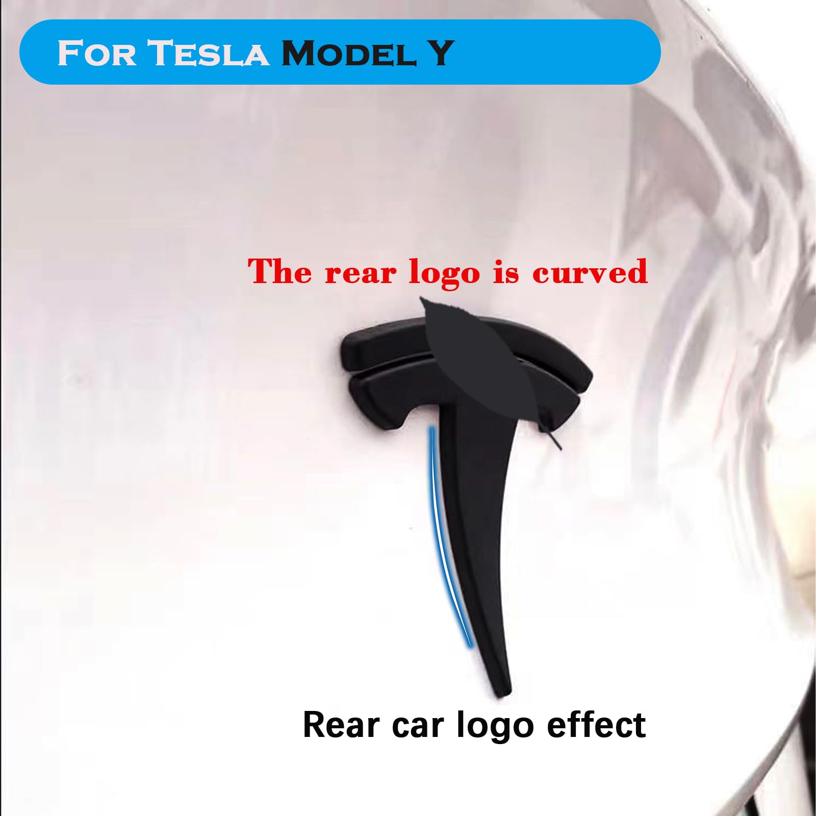 Snapklik.com : YHCDSEA For Model Y Emblem Badge Sticker Cover, Fit For ...