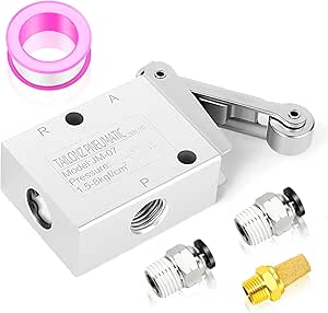 TAILONZ PNEUMATIC 2 Position 3-Way 1/4 Inch Roller Pneumatic Mechanical Valve JM-07 : Amazon.fr ...