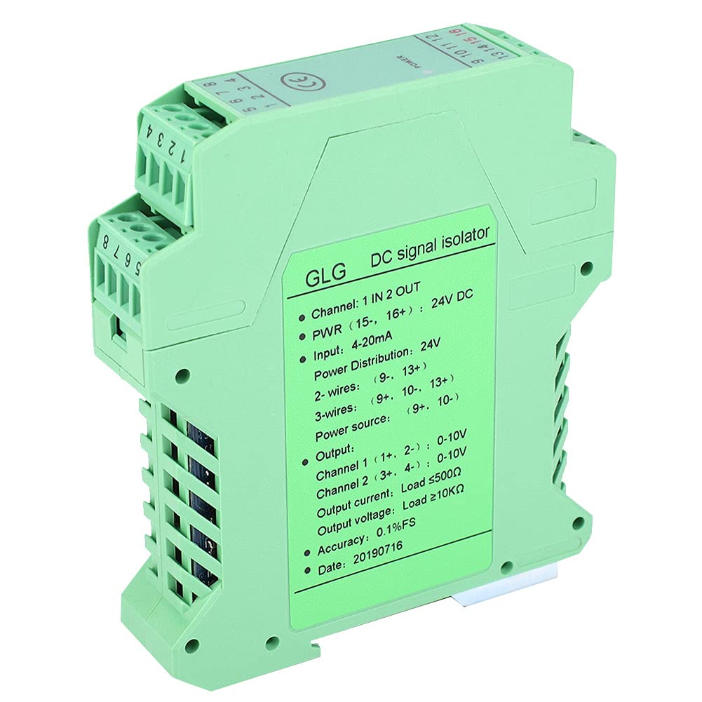 DC 24V Current Isolator Transmitter Module - 4~20mA PLC Detect Conditioner, Converter ...