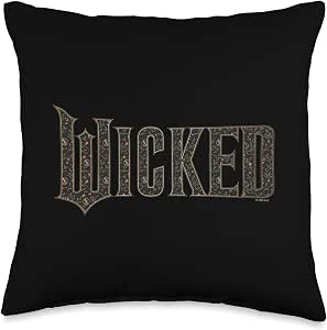 Amazon.com: Wicked Movie Floral Logo Throw Pillow : Home & Kitchen