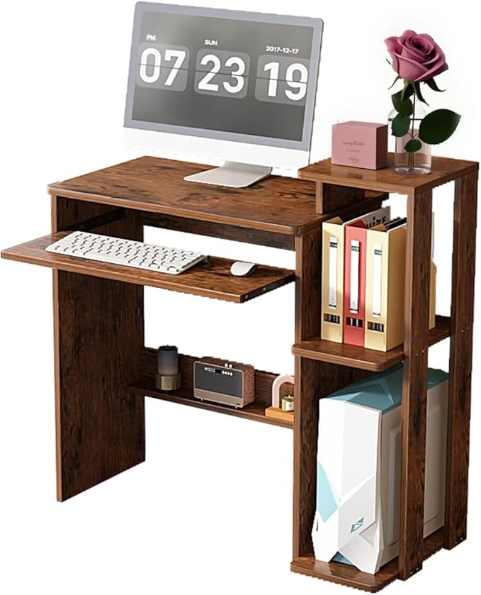 Amazon.com: NEWSENDY Multipurpose Study Desk: Compact 35” Small Desk ...