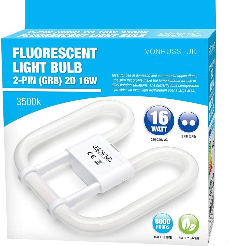 EVEREADY ED0711NP 16W 4PIN 240V ENERGY SAVING 2D CFL LAMP, White ...