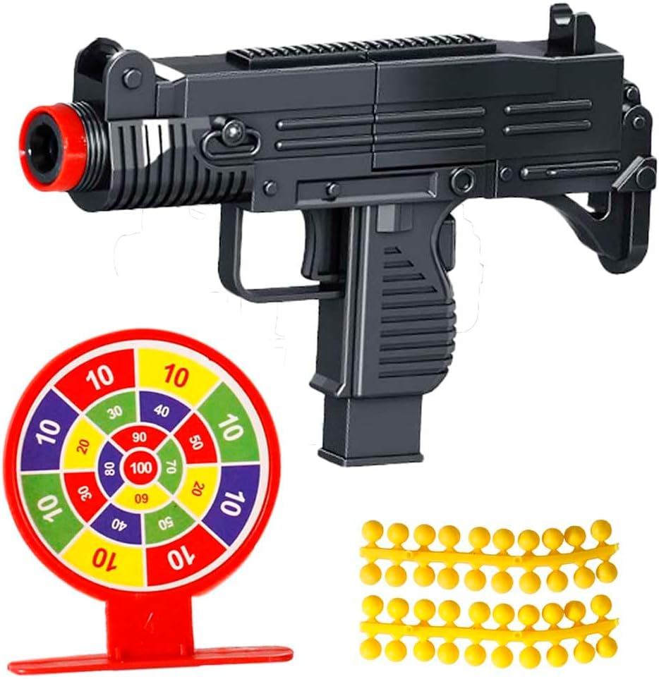 Amazon.com: zonzxcv Mini Soft Bullet Gun Fidget Gun Toy with Target ...