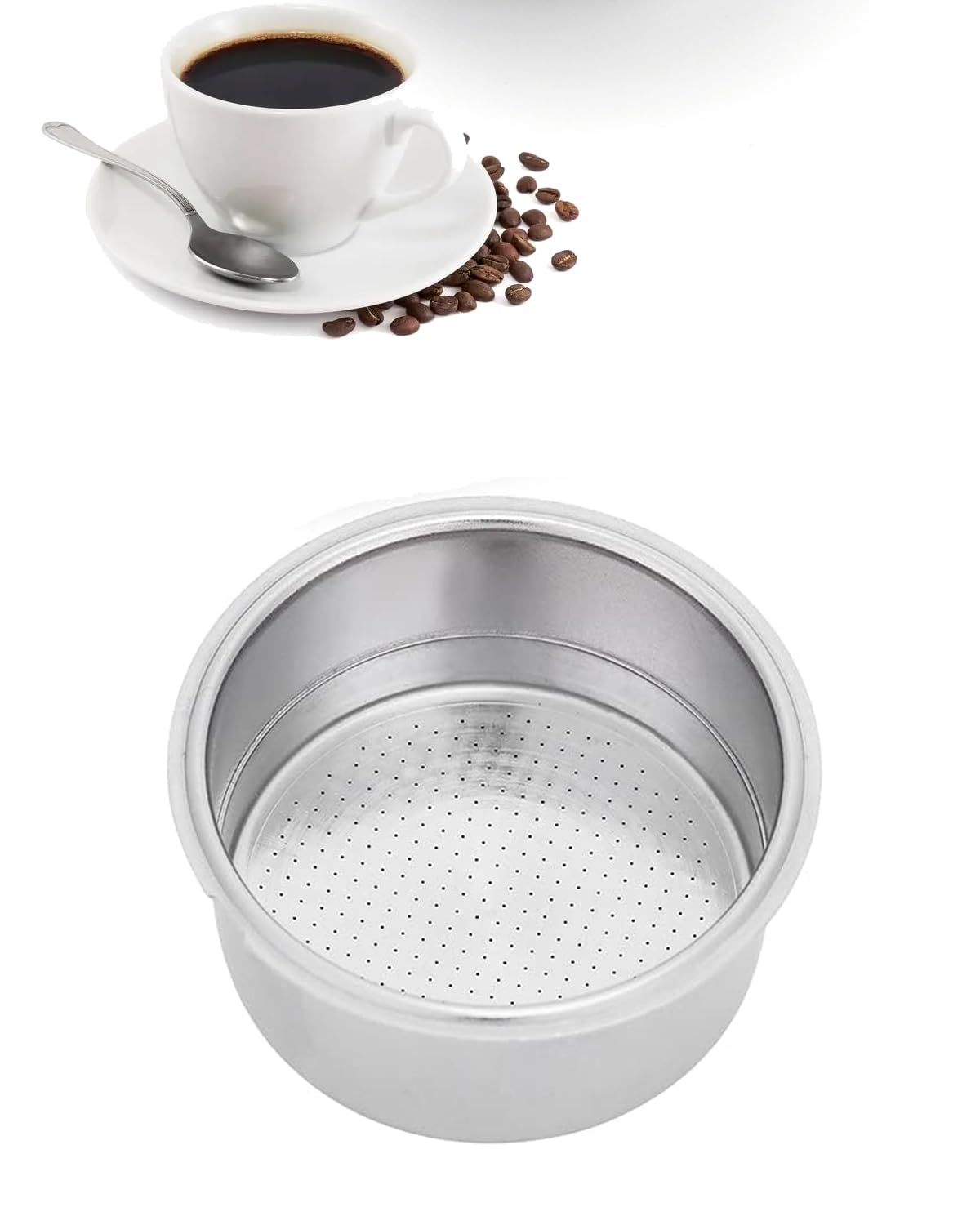 Amazon.com: Stainless Steel Coffee Filter,51mm Pressurized Porous ...