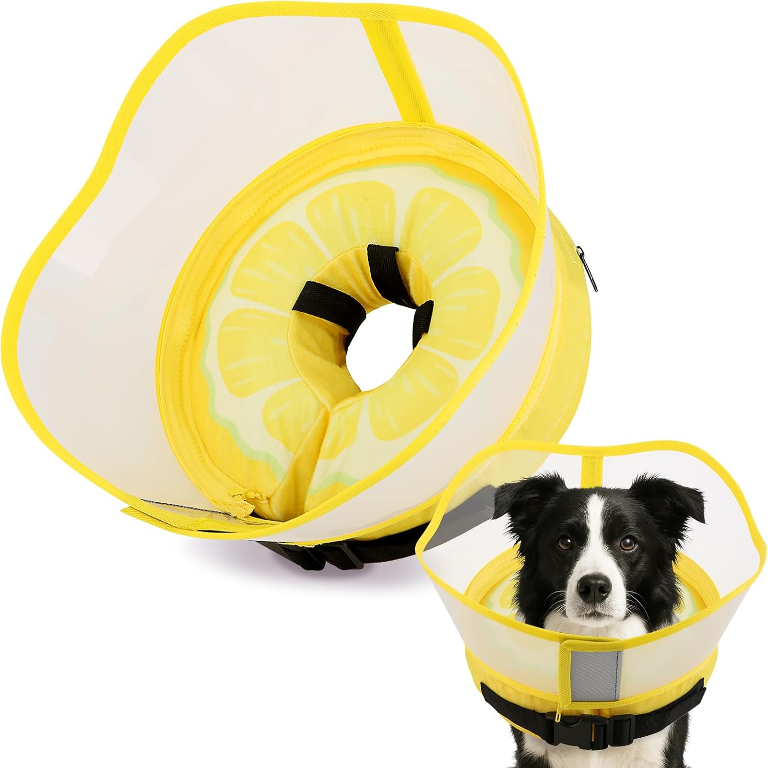 Amazon.com : Soft Dog Cone Collar, Inflatable Donut Cones Alternative ...