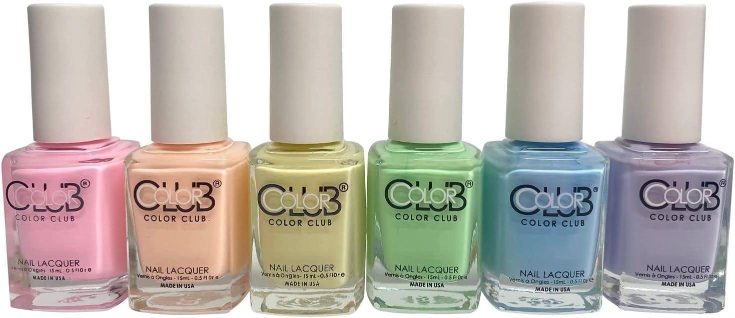 Amazon.com : Color Club Neon Nail Lacquer Set - 6 Vibrant Shades for ...