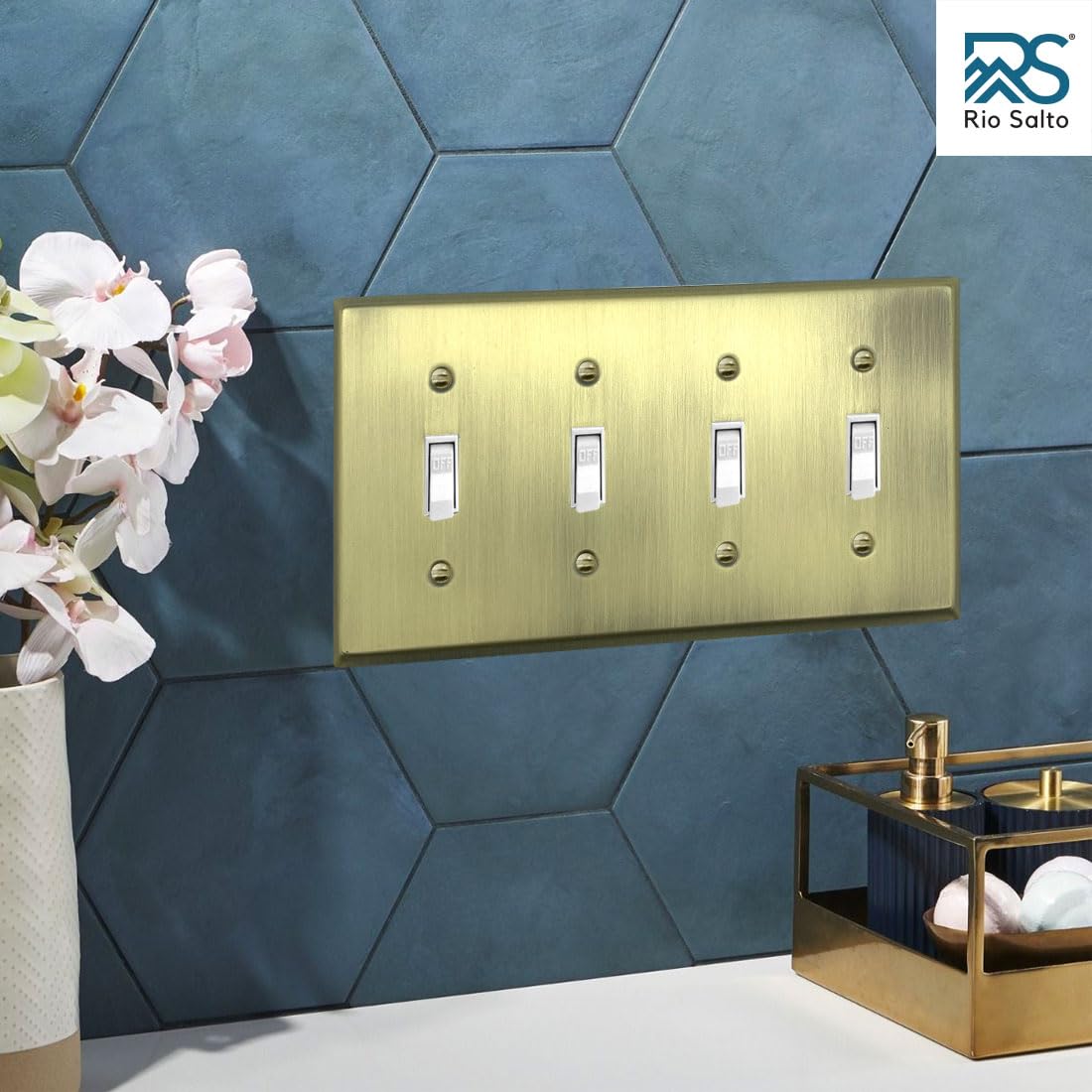 Snapklik.com : Rio Salto STANDARD SIZE Antique Metal Toggle Gold Light ...