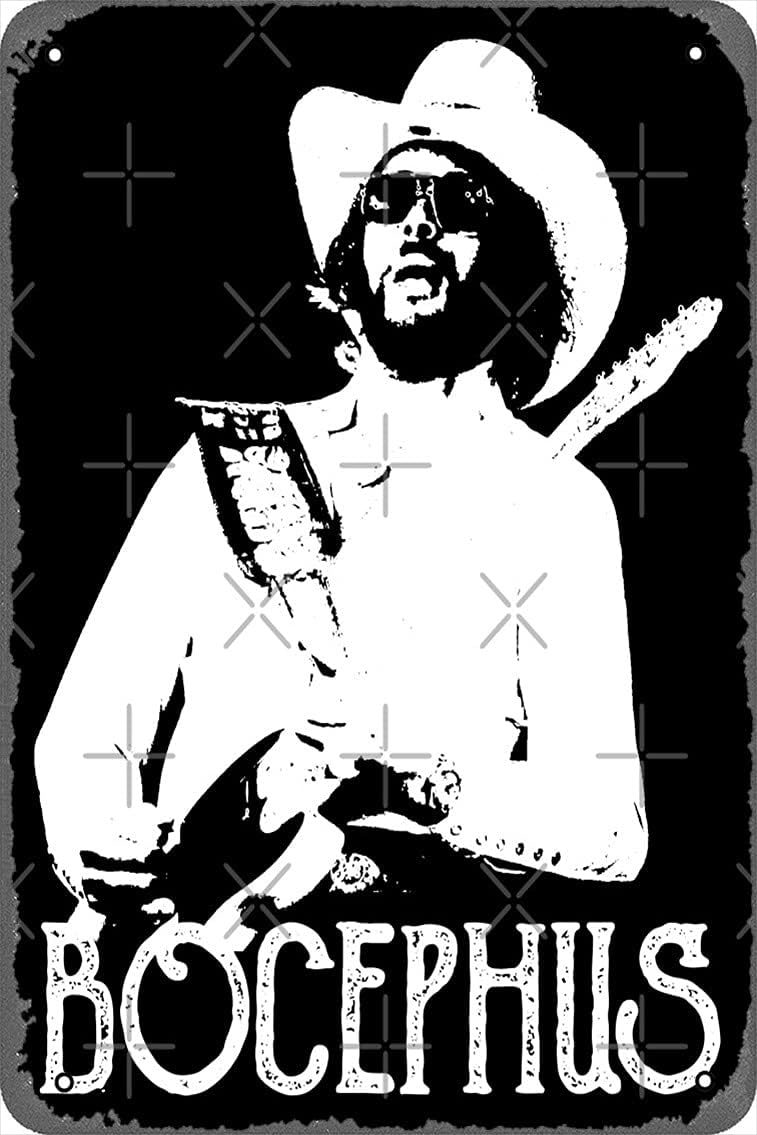Amazon.com : Bocephus - Hank Williams Jr - White Stencil Poster 12" X 8 ...