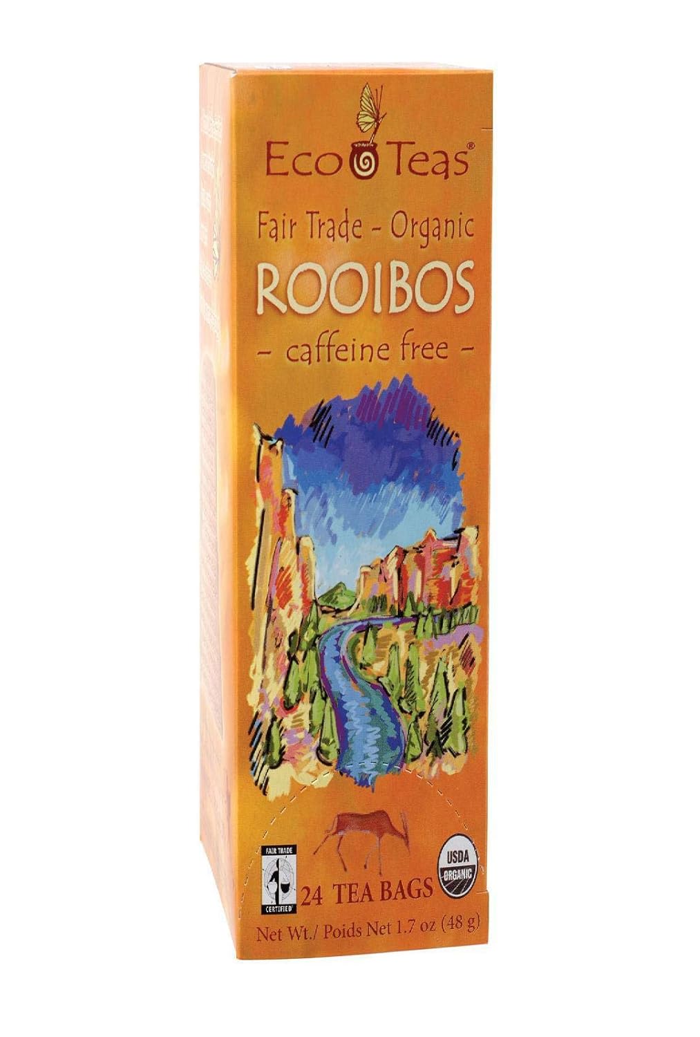 Amazon.com : ECOTEAS Organic Pure Rooibos Tea 24 Bags : Grocery ...