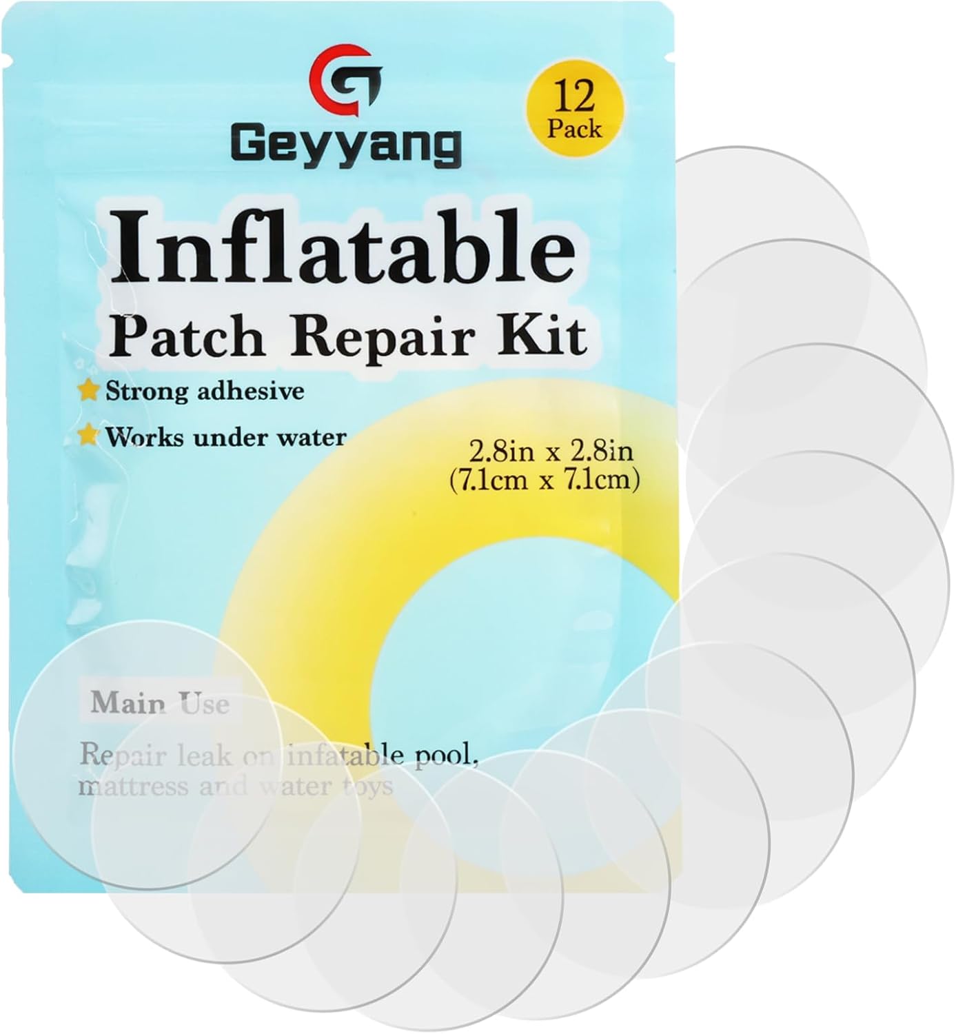 Amazon.com : GEYYANG 12PCS Inflatable Patch Repair Kit,Self-Adhesive ...