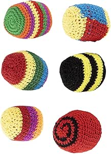Funny Hacky Ball Sacks, 6pcs Knit Sack Balls Kids Knitted Kickball ...