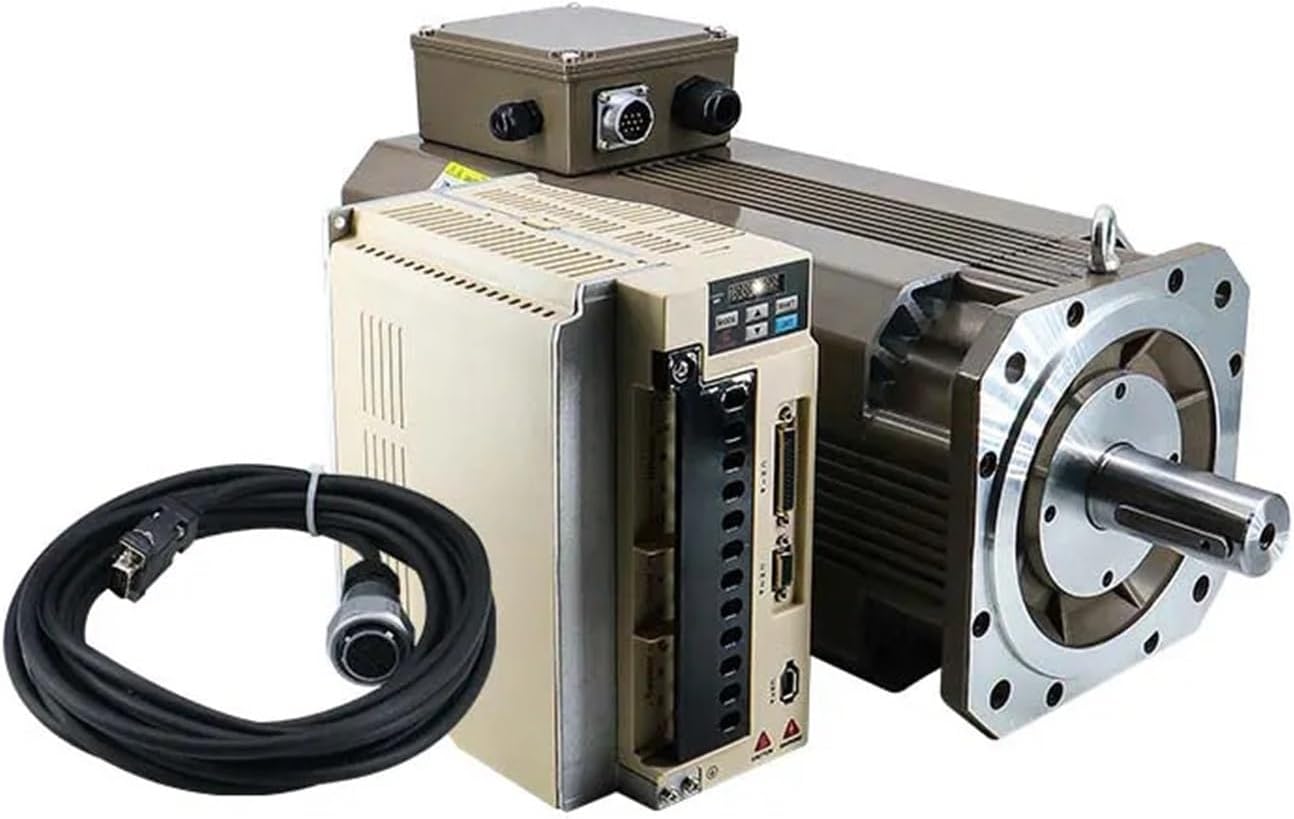 Amazon.co.jp: AC Servo Motor Driver Kit 12000rpm Servo Spindle Motor AC 380V 2.2kw 3.7kw 5.5kw 7 ...