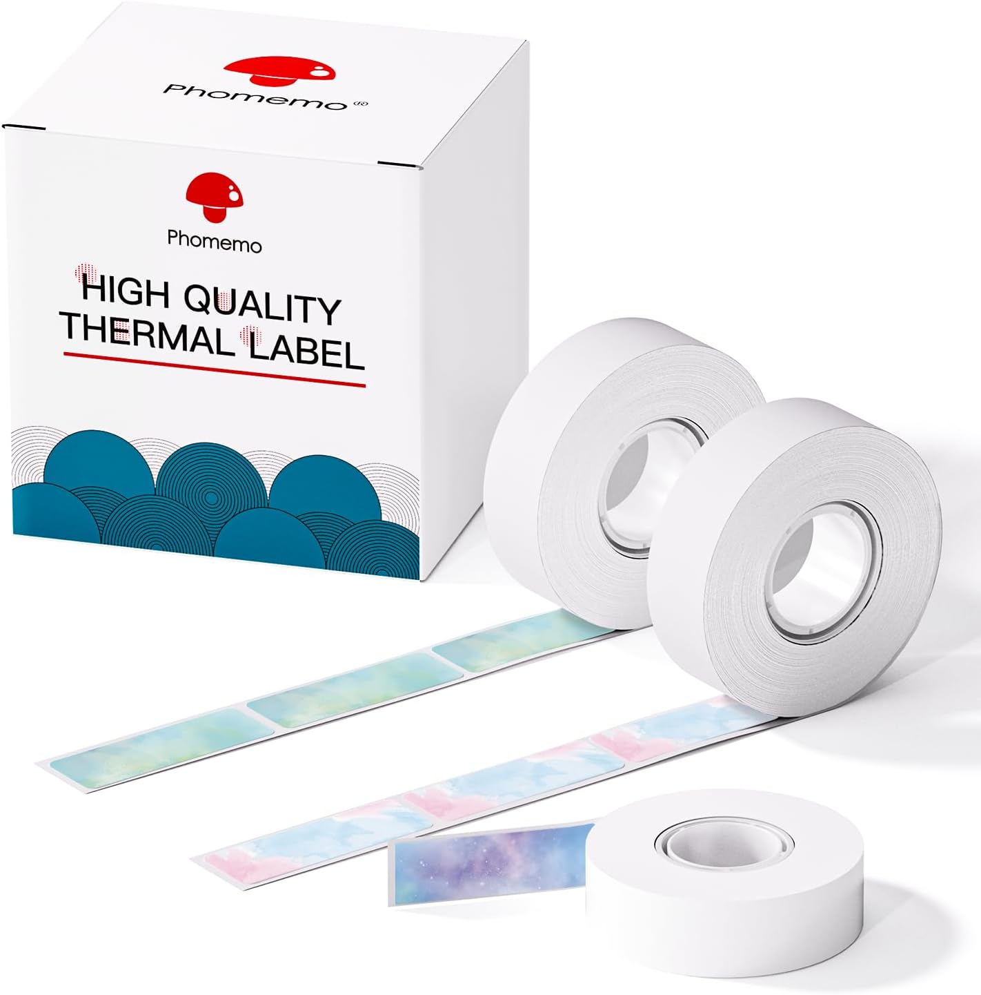 Amazon.com : 10 Rolls D30 Thermal Label D30 Label Tape 15 * 30 Colorful ...